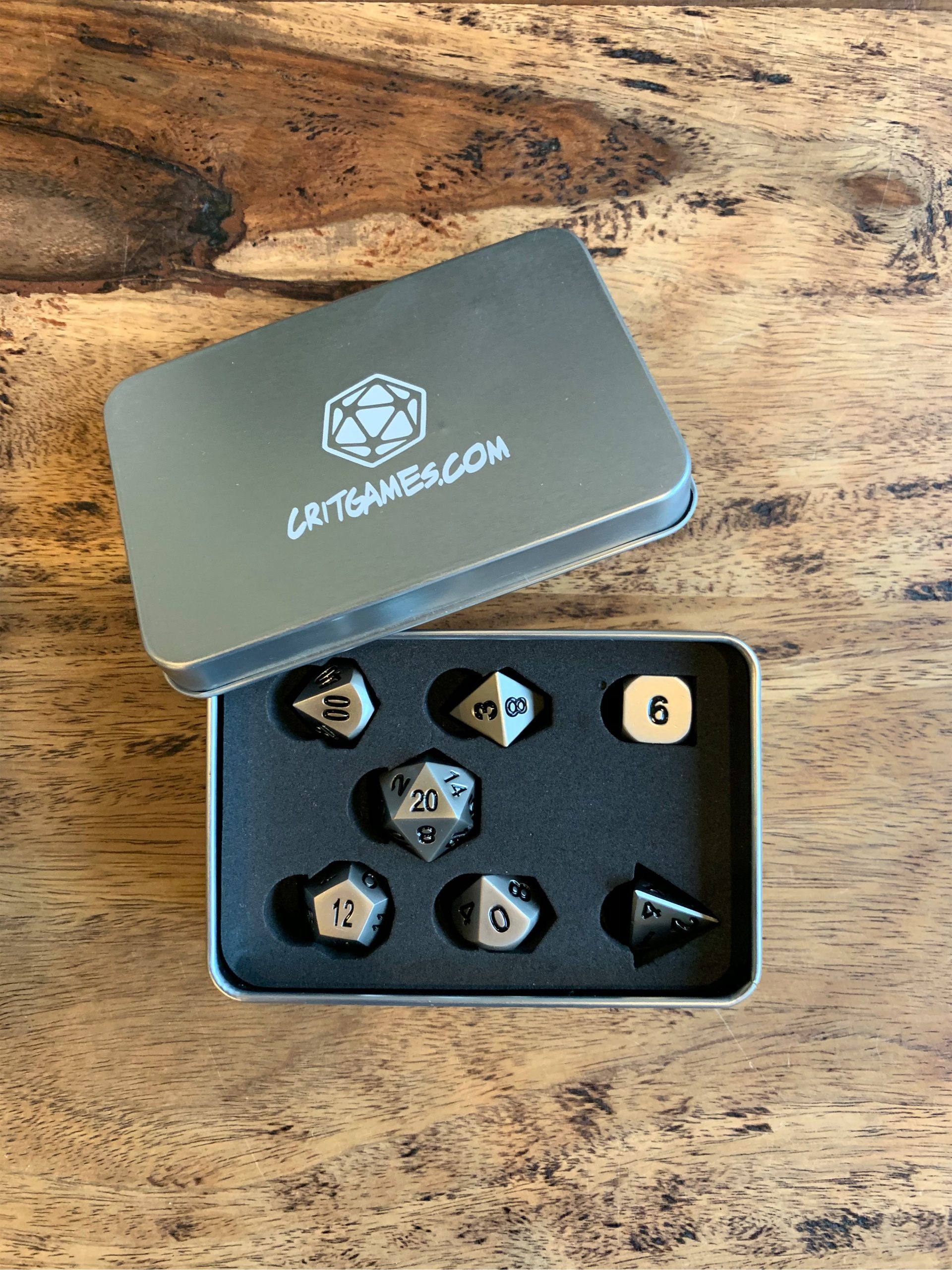 Silver Solid Metal Dice - Crit Games